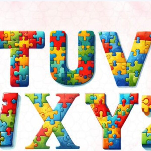 Autism Alphabet Puzzle - Etsy