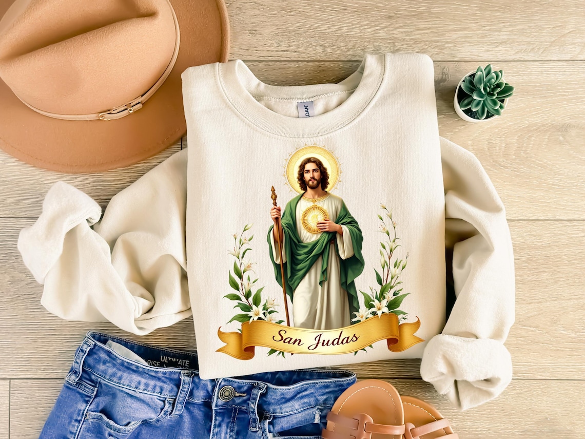 San Judas PNG: St. Jude Religious Illustration (transparent Background ...