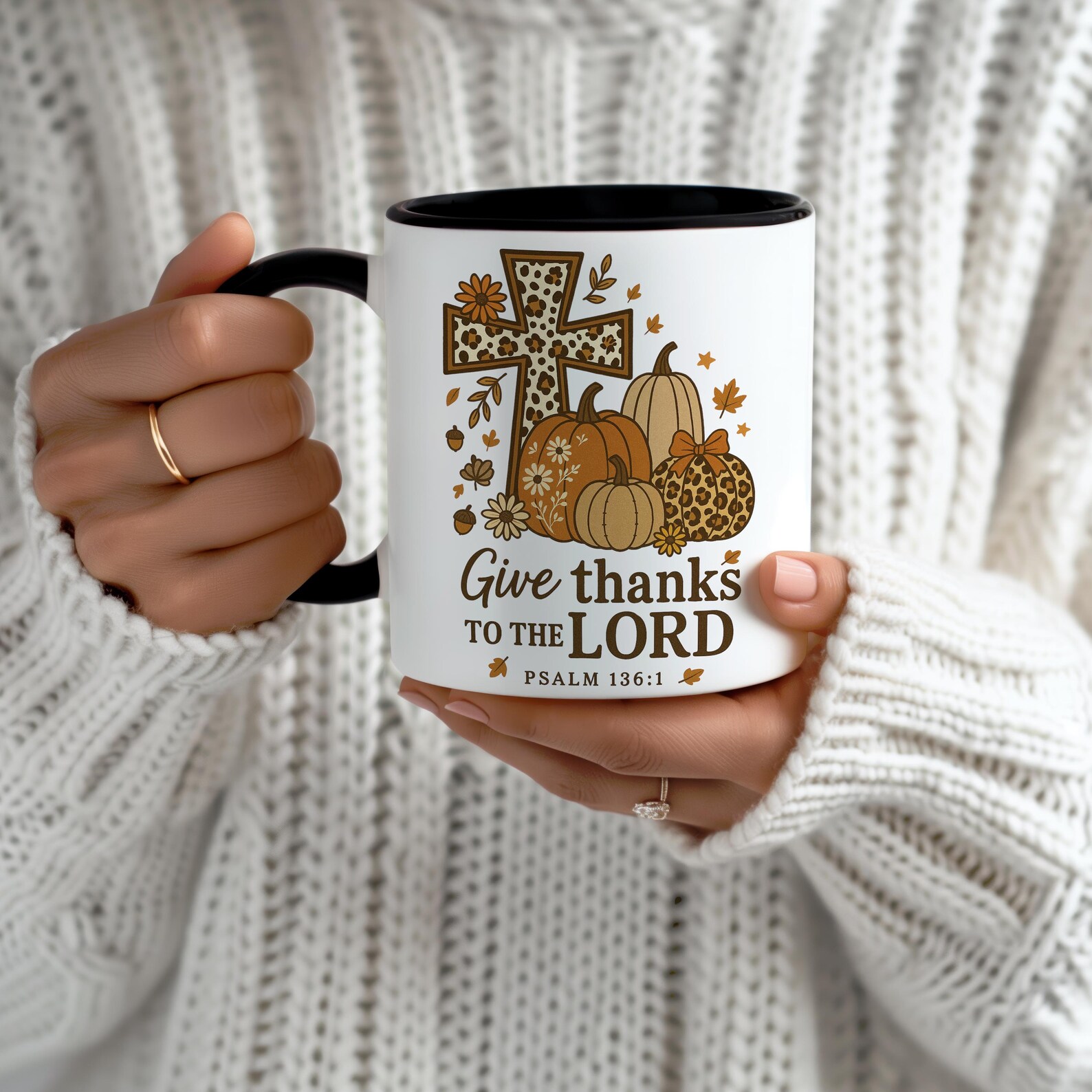 Give Thanks to the Lord Sweatshirt, Christian Fall Pumpkin Crewneck ...