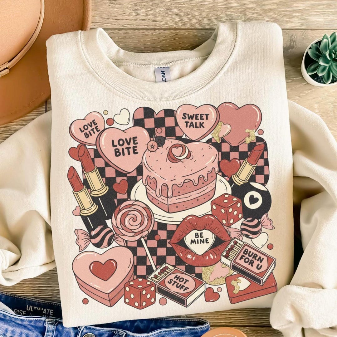 Retro Valentine Collage PNG, Love Bite Sweet Talk Clipart, Vintage ...