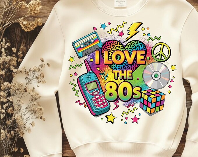 I Love the 80s Svg Png, Eighties Svg, 80s Birthday Retro Svg, 80s Retro ...