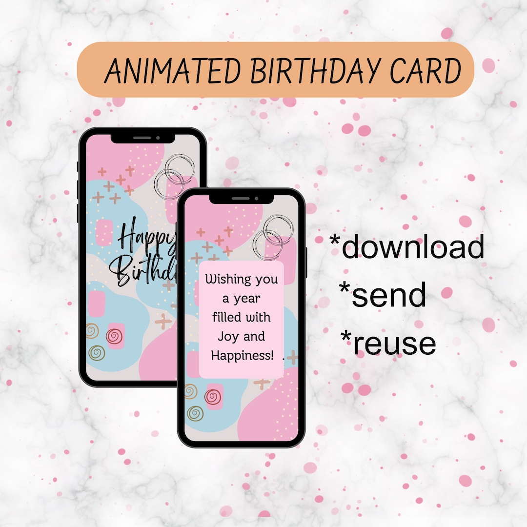 Digital Birthday Card Birthday Text Message Digital Birthday Electronic ...