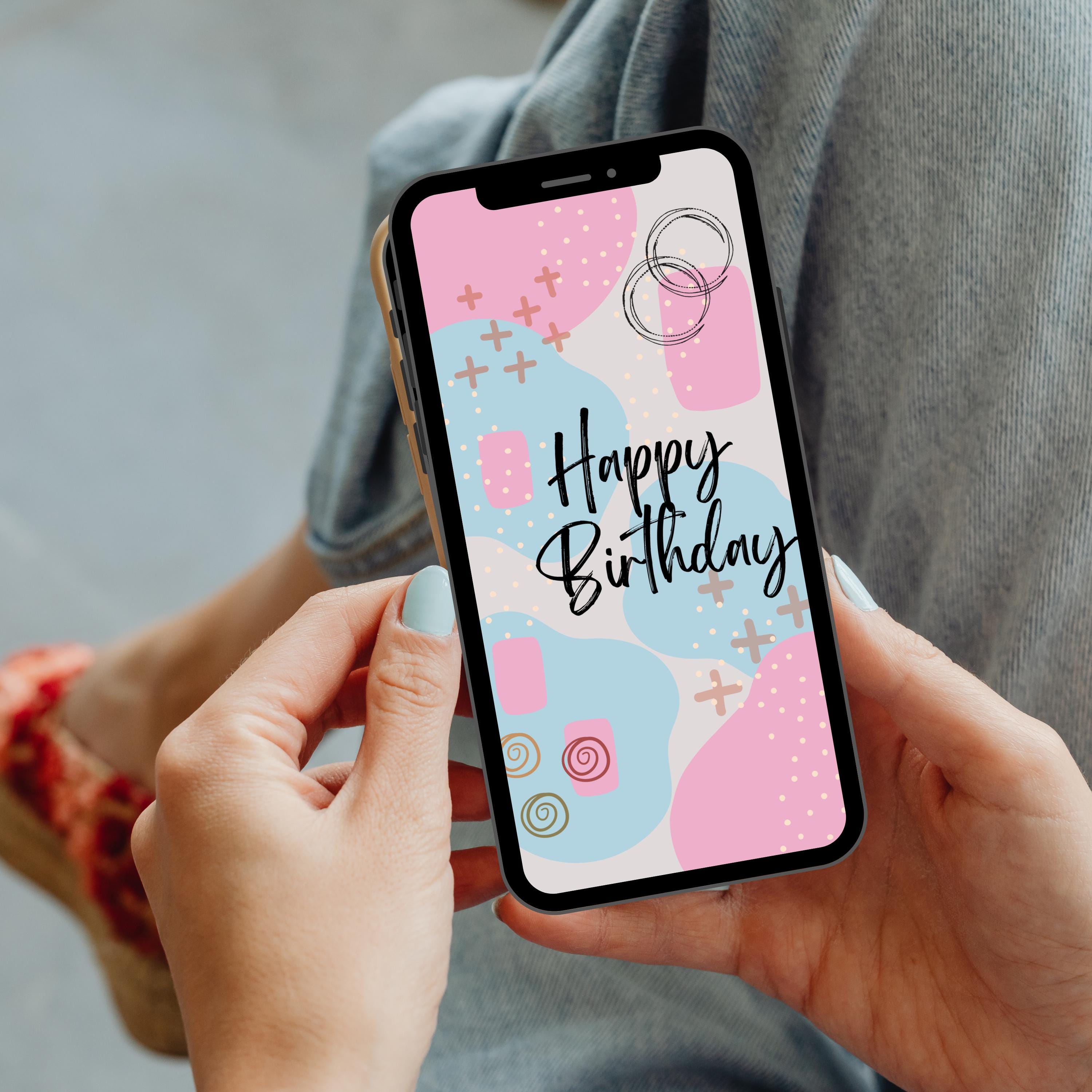 Digital Birthday Card Birthday Text Message Digital Birthday Electronic ...