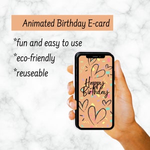 Digital Birthday Card Birthday Text Message Digital Birthday Electronic ...