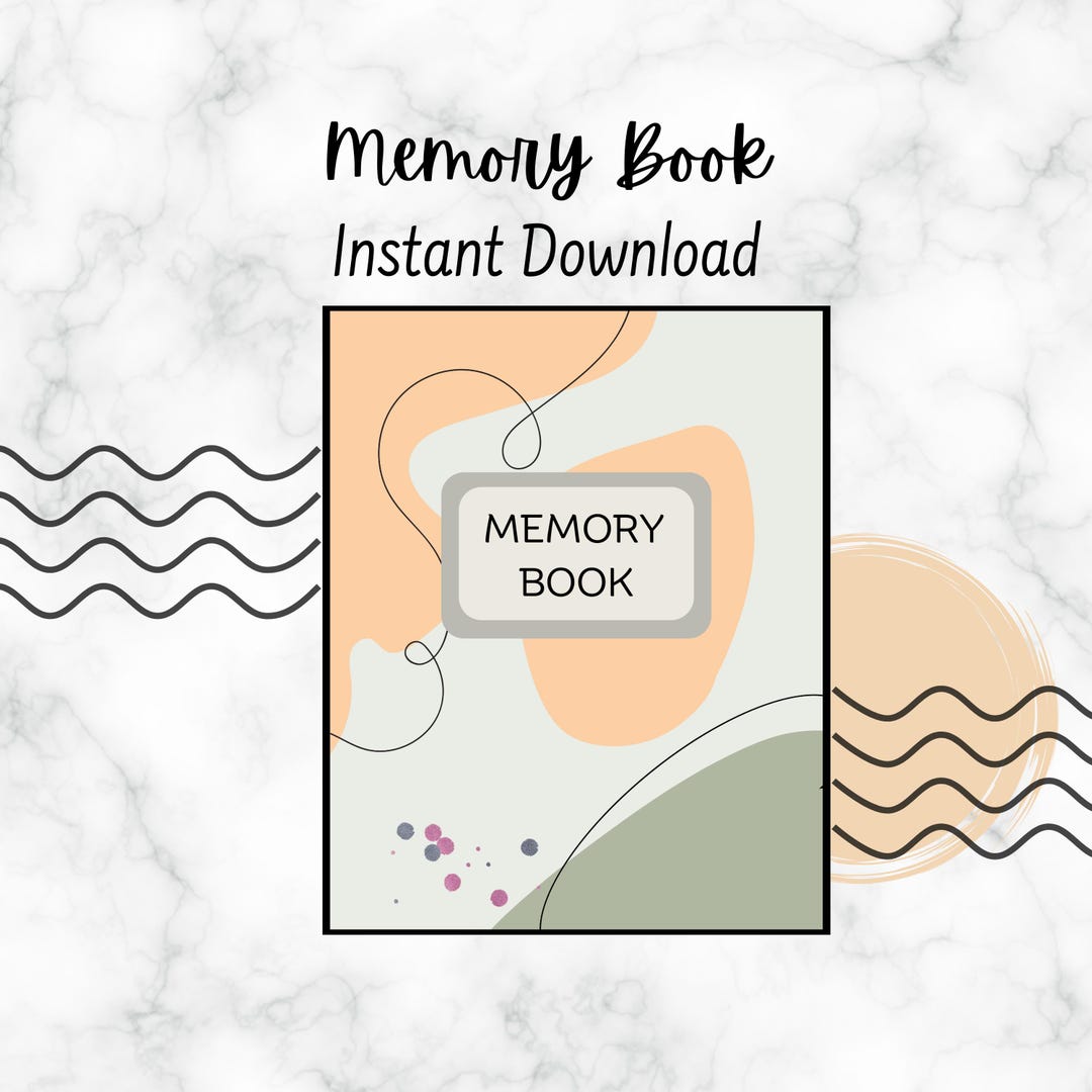 Printable Memory Book and Memory Boosting Activity Pages Gift for ...