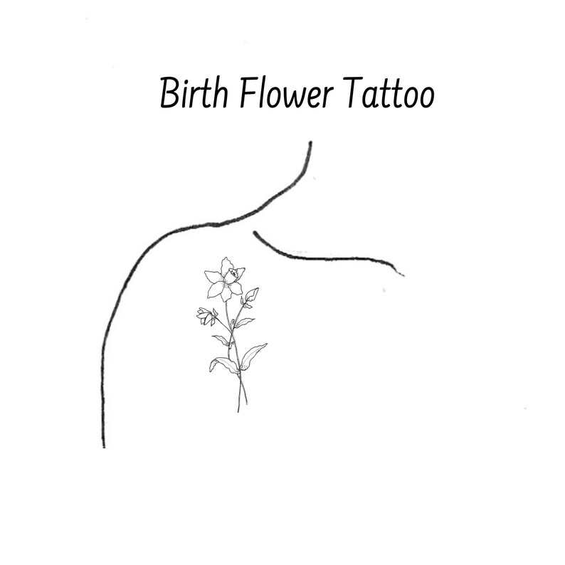 Birth Flower Tattoo, Birth Month Flowers, Family Birth Flower, Birth ...