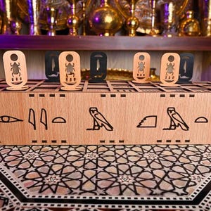 Authentic Egyptian Senet Game Ancient Strategy Board Game With Detailed ...