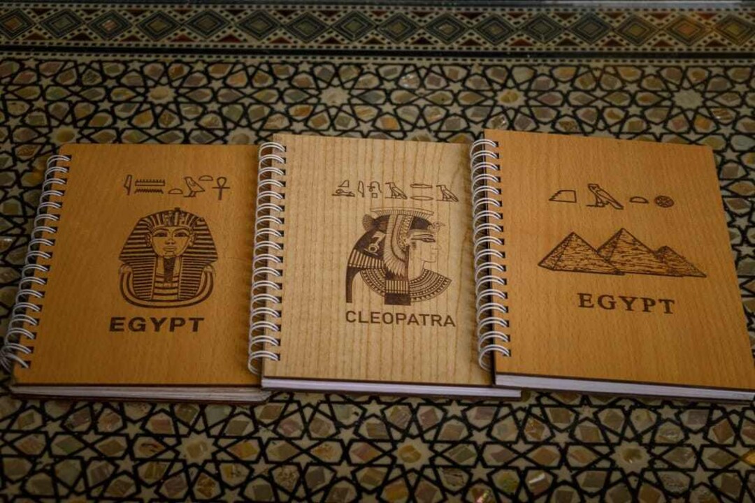 Handcrafted Egyptian-themed Notebook Set | Ancient Egypt Design ...