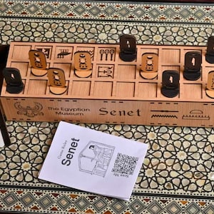 Authentic Egyptian Senet Game Ancient Strategy Board Game With Detailed ...