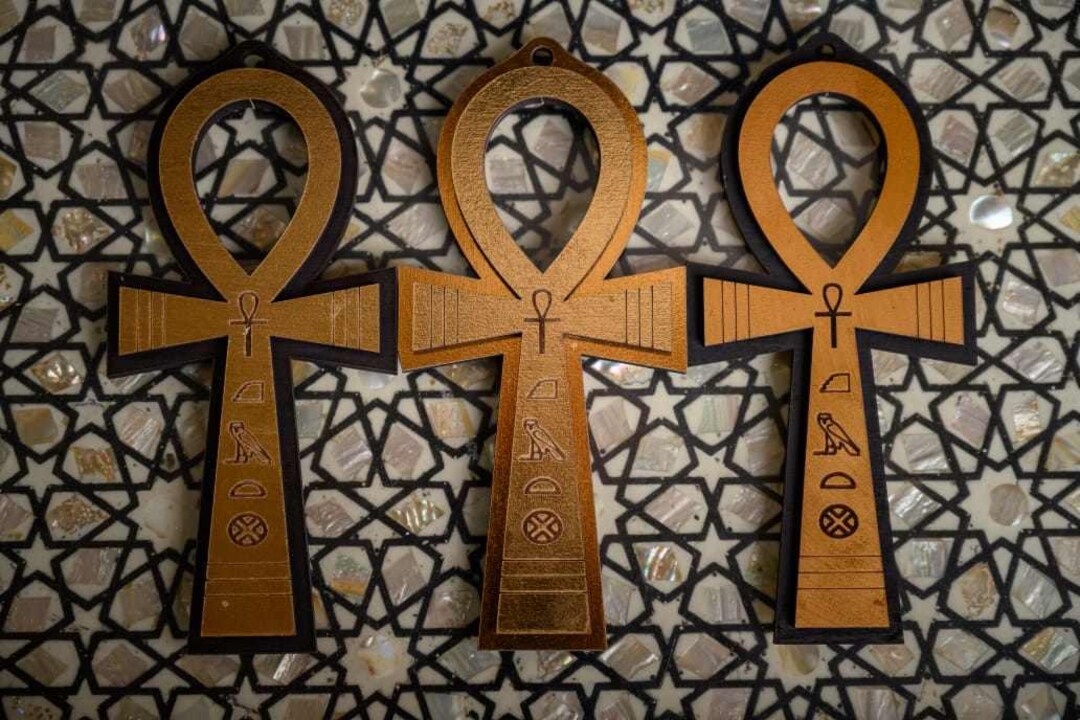 Set of 3 Ankh Symbols – Ancient Egyptian Ankh Signs for Home Decor - Etsy
