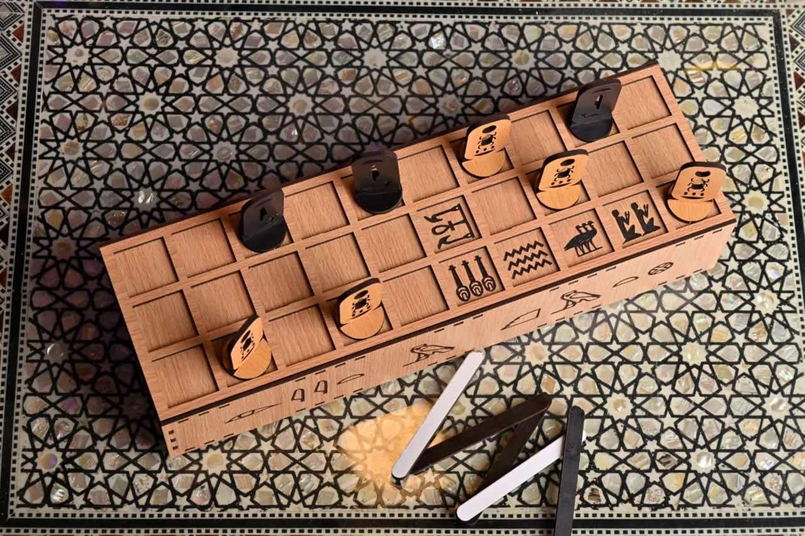 Authentic Egyptian Senet Game Ancient Strategy Board Game With Detailed ...