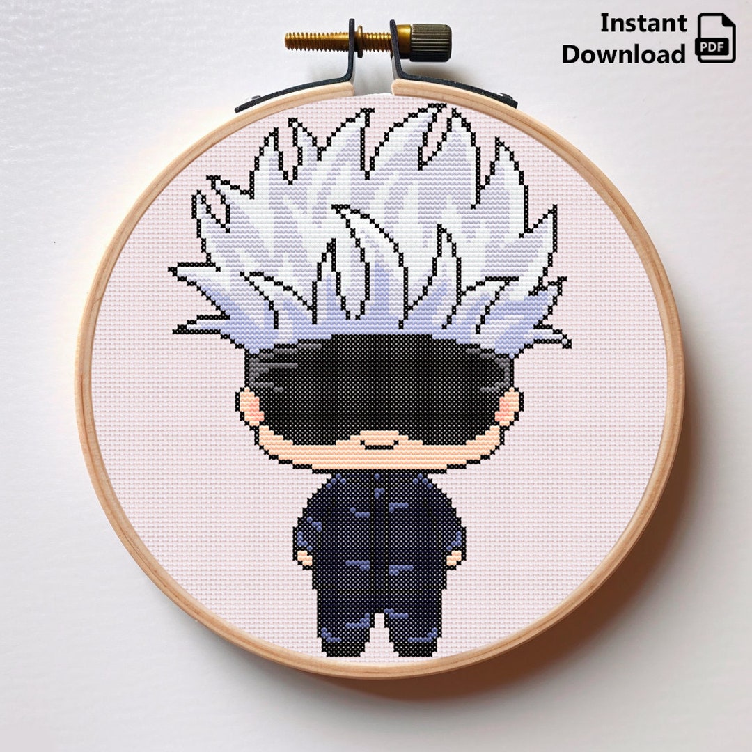 Anime Mascot Cross Stitch Pattern for Kids (PDF) - Etsy