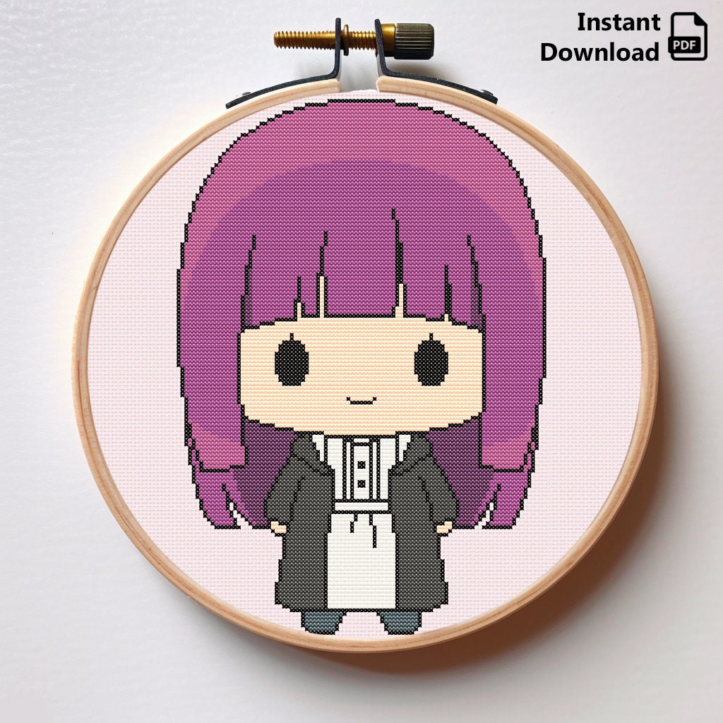 Chibi Anime Mage Cross Stitch Pattern (PDF) - Etsy