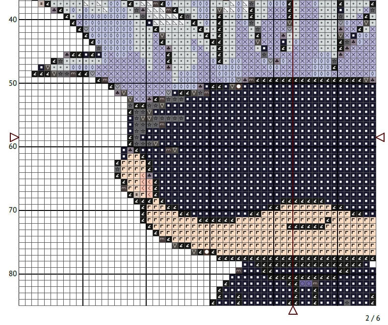Cross Stitch Anime Cross Stitch Pattern Cross Stitch Magi - Etsy