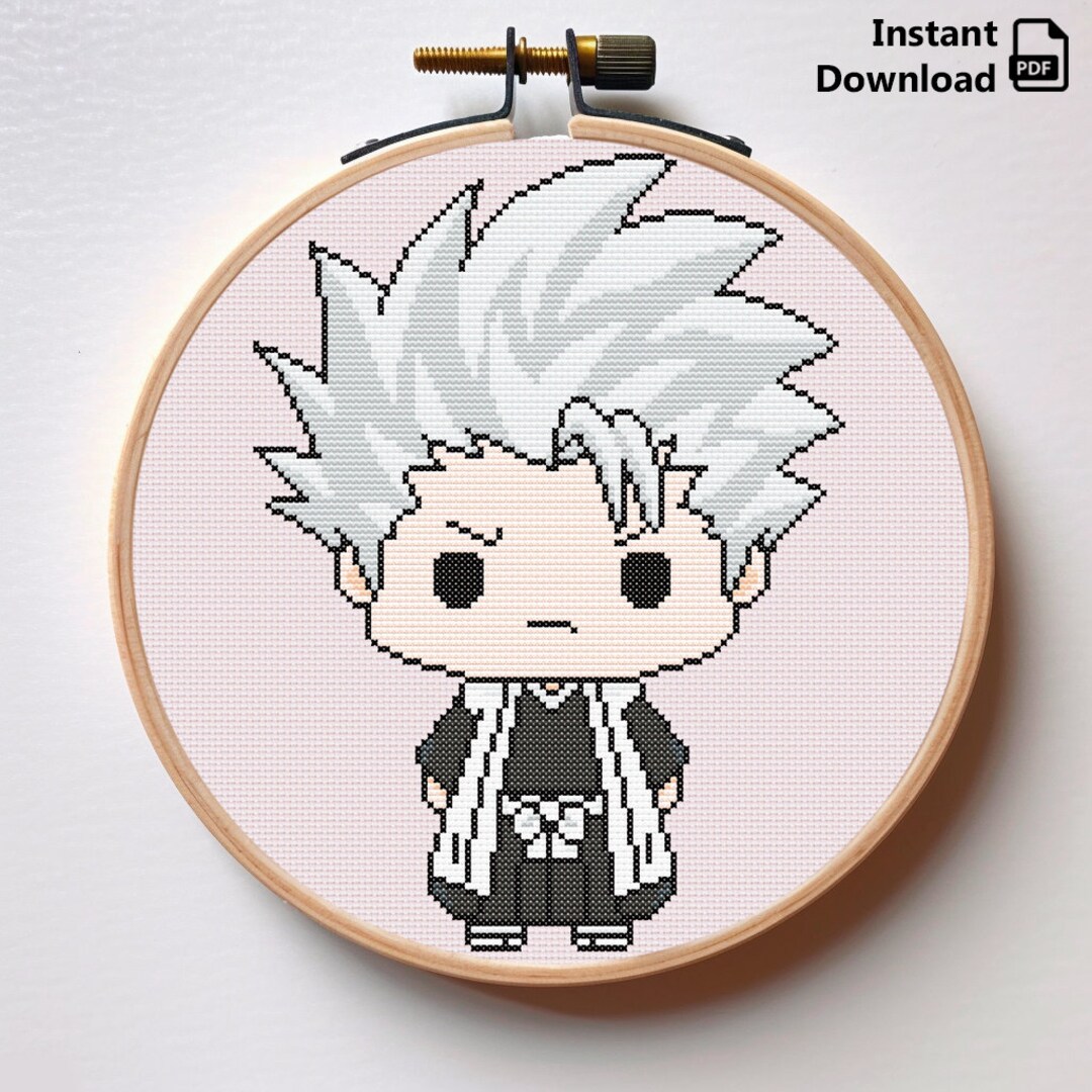 Anime Swordman Cross Stitch Pattern: Mascot for Kids (PDF) - Etsy