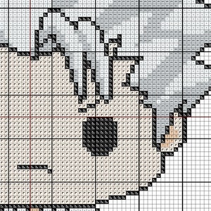 Anime Cross Stitch Pattern Set of 6 Swordmen Chibi Styled Characters ...