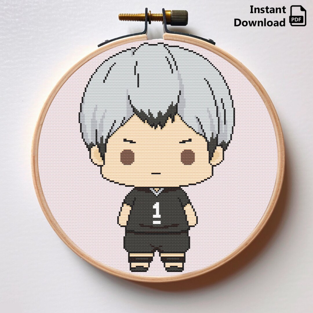 Anime Volleyball Mascot Cross Stitch Pattern for Kids (PDF) - Etsy