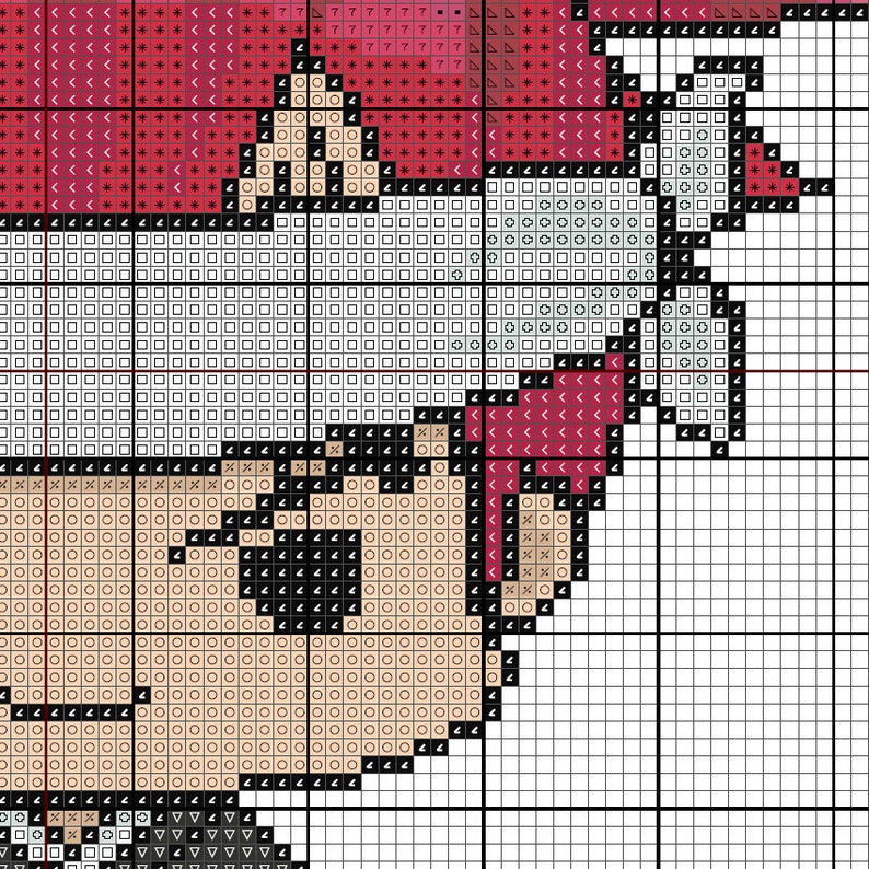 Anime Cross Stitch Pattern Set of 6 Swordmen Chibi Styled Characters ...