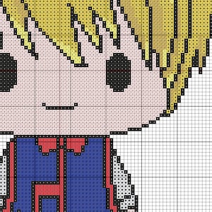 Anime Cross Stitch Pattern Set of 6 Hunter Chibi Styled Characters PDF ...