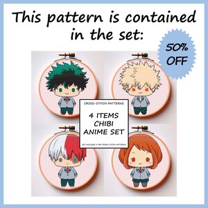 Cross Stitch Anime Cross Stitch Pattern Cross Stitch Hero Cross-stitch ...