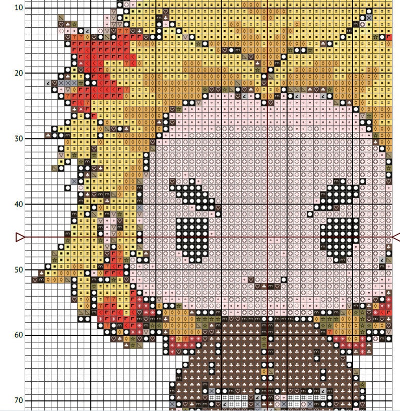 Cross Stitch Anime Cross Stitch Pattern Cross Stitch Demons Cross ...