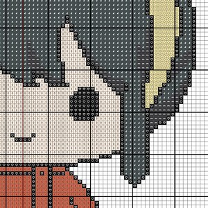 Anime Cross Stitch Pattern Set of 4 Spies Chibi Styled Characters PDF ...