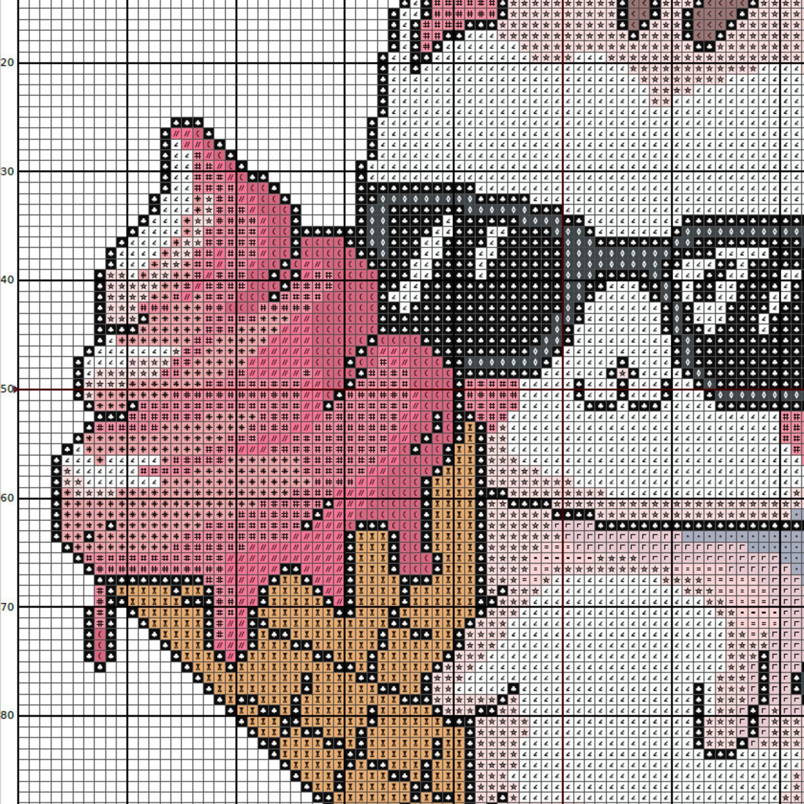 Cross Stitch Anime Cross Stitch Pattern Cross Stitch Cat Cross-stitch ...