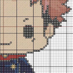 Anime Cross Stitch Pattern Set of 8 Jujutsu Chibi Styled Characters PDF ...