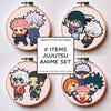 Sukuna Cross Stitch Pattern | Cross Stitch Template Sukuna Ryomen From ...