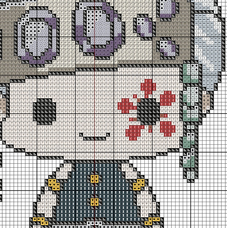 Anime Demon Mascot Cross Stitch Pattern for Kids (PDF) - Etsy