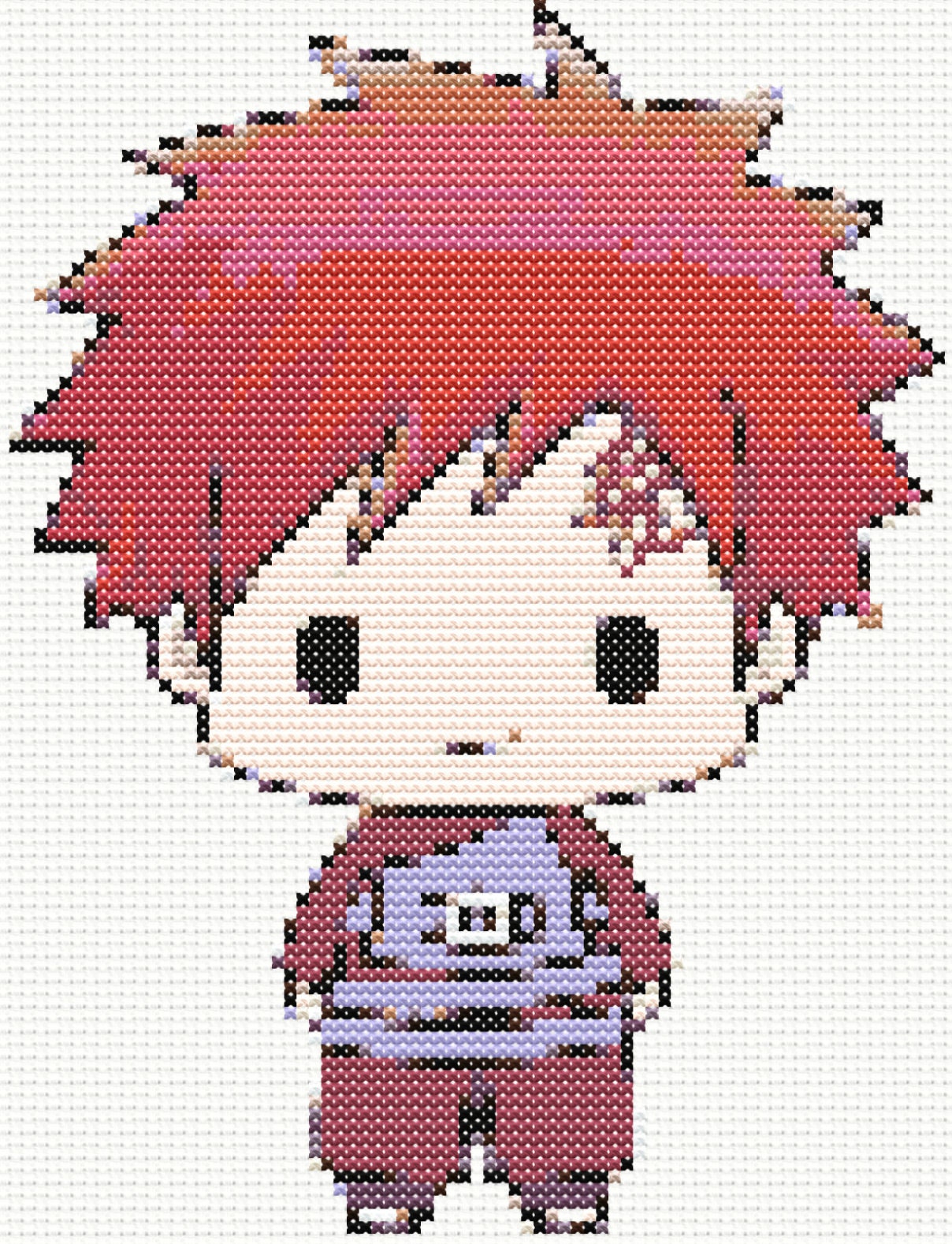 Cross Stitch Anime Cross Stitch Pattern Cross Stitch Ninja - Etsy