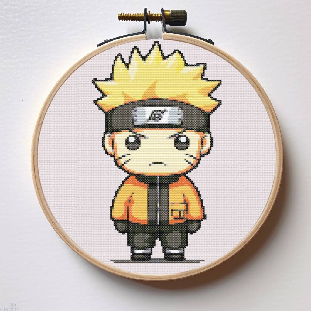Cross Stitch Anime Cross Stitch Pattern Cross Stitch Ninja - Etsy