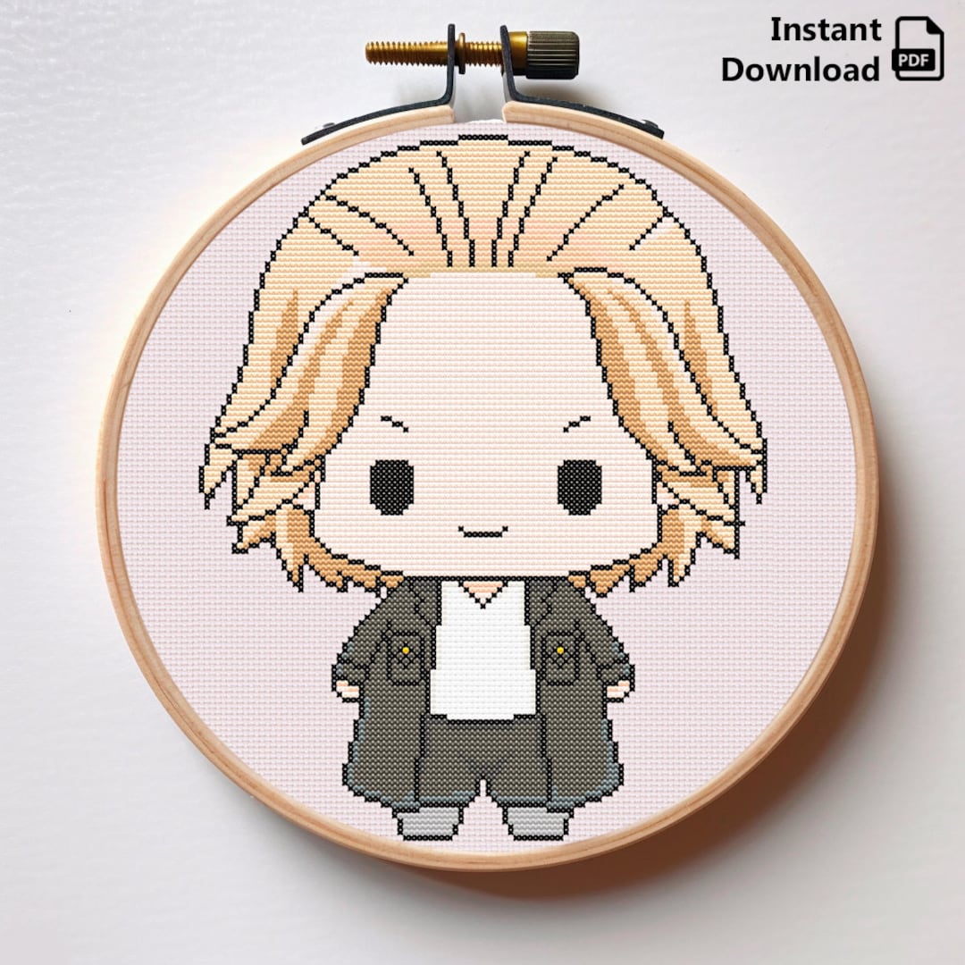 Cross Stitch Anime Cross Stitch Pattern Cross Stitch Manga Cross Stitch ...