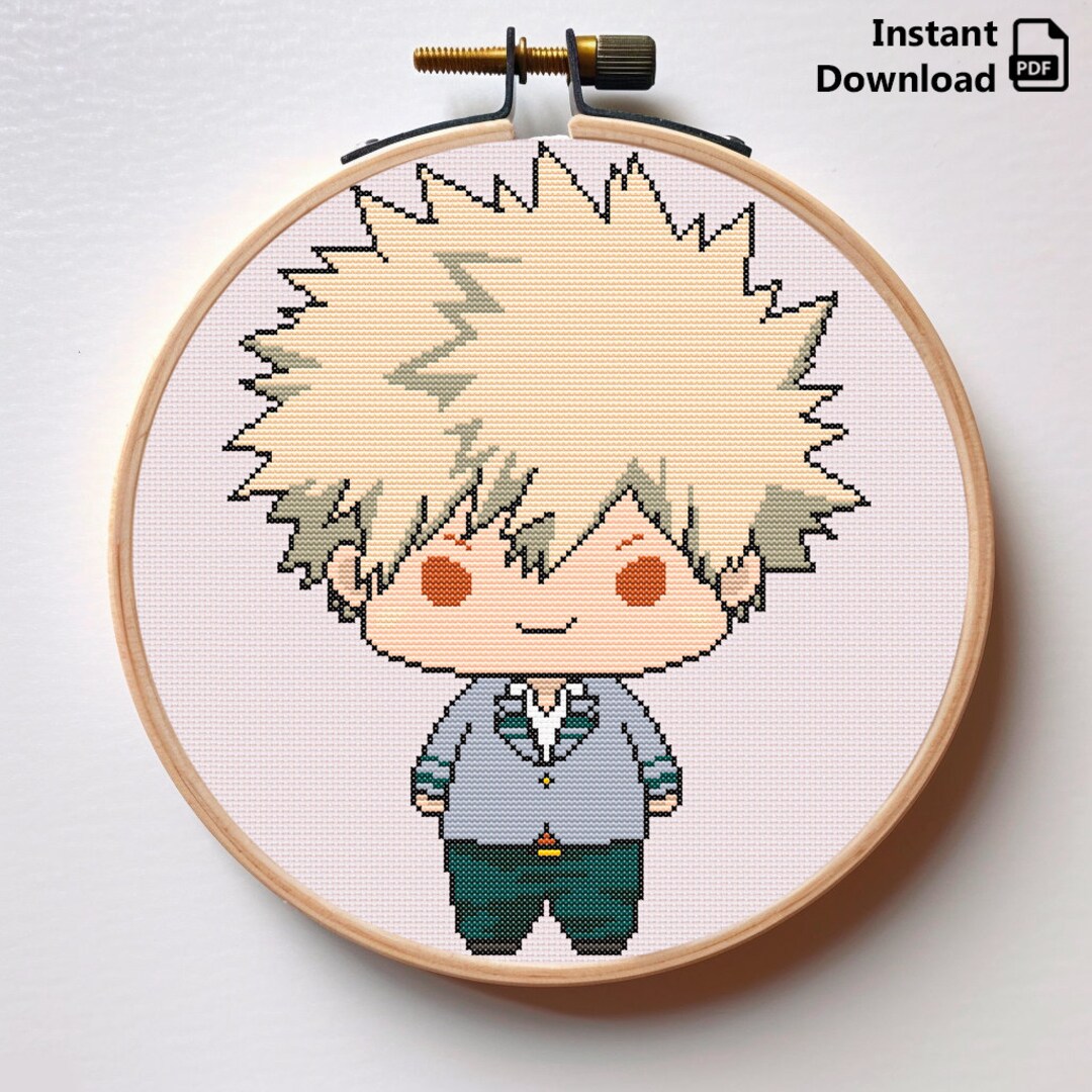 Cross Stitch Anime Cross Stitch Pattern Cross Stitch Hero Cross-stitch ...