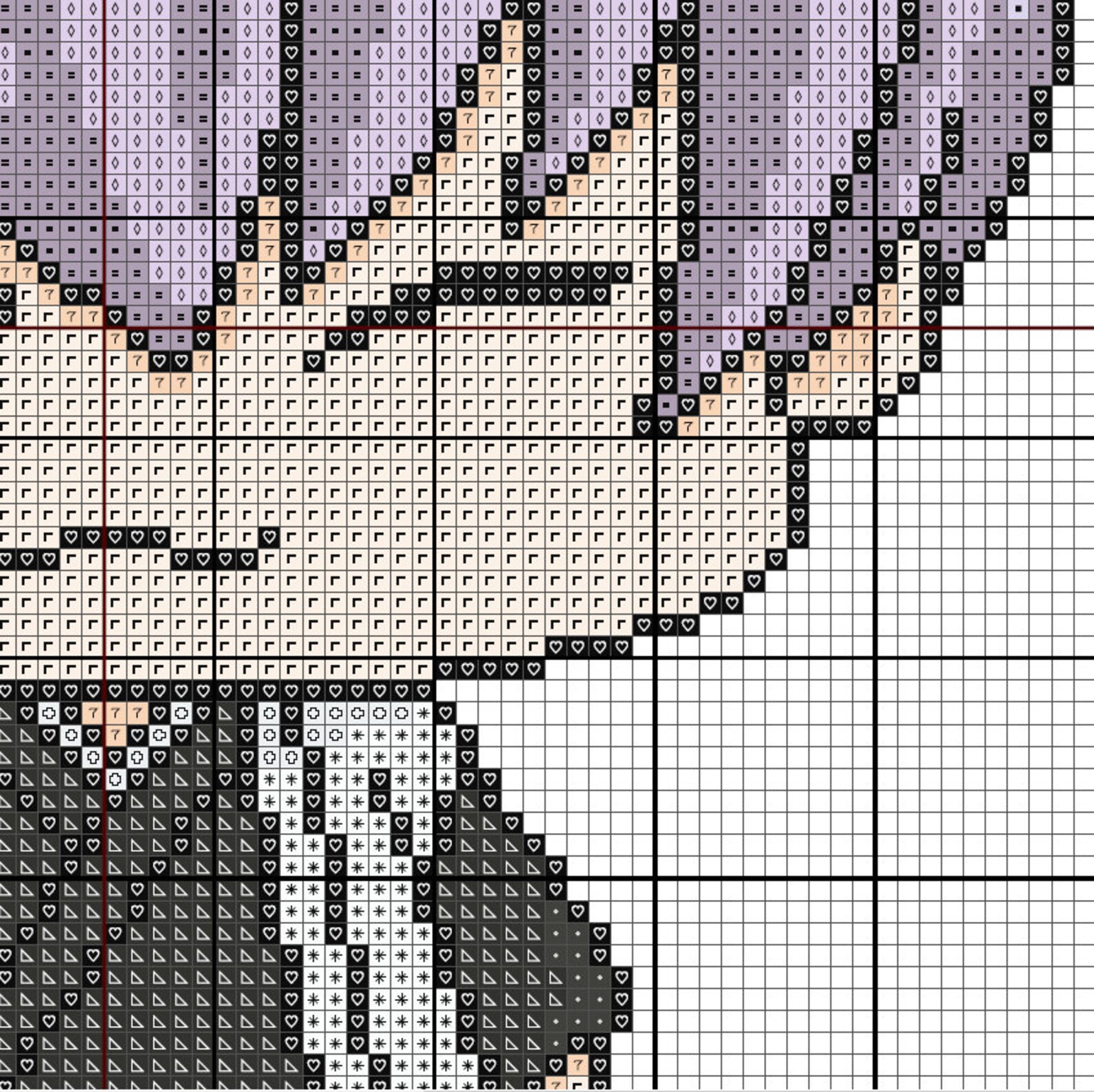 Anime Cross Stitch Pattern Set of 6 Swordmen Chibi Styled Characters ...