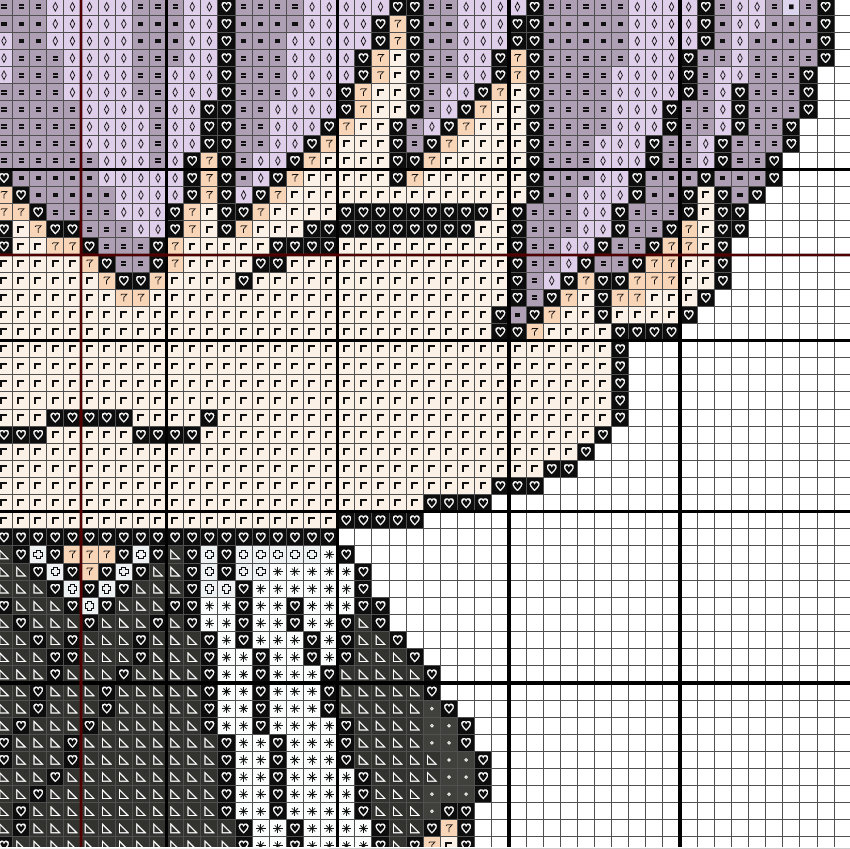 Anime Cross Stitch Pattern Set of 6 Swordmen Chibi Styled Characters ...
