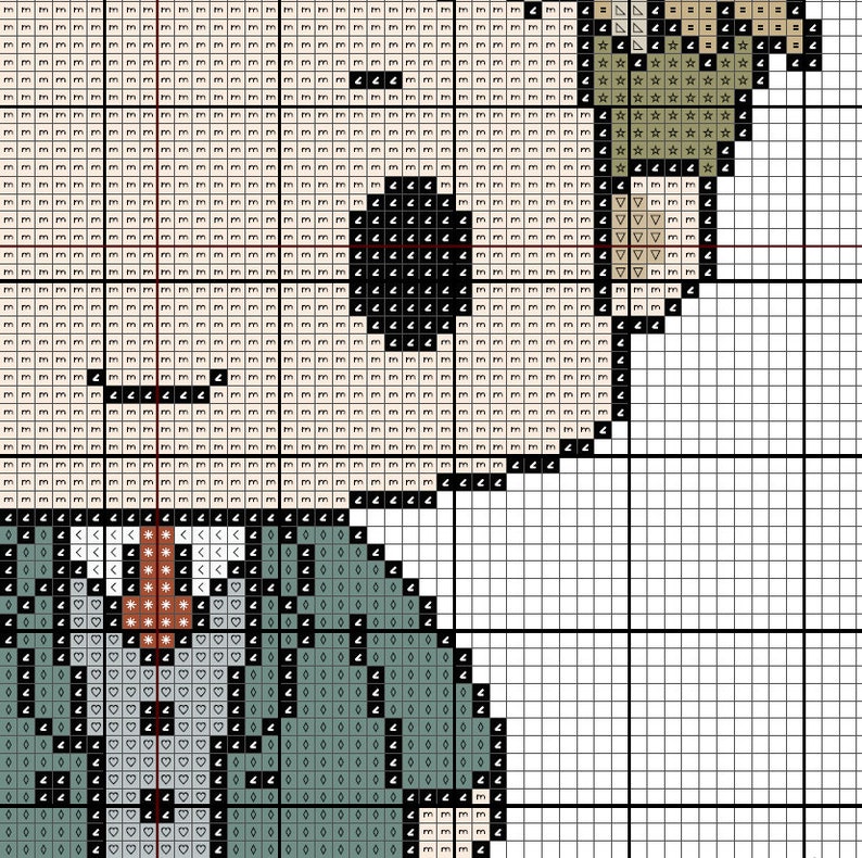 Anime Cross Stitch Pattern Set of 4 Spies Chibi Styled Characters PDF ...