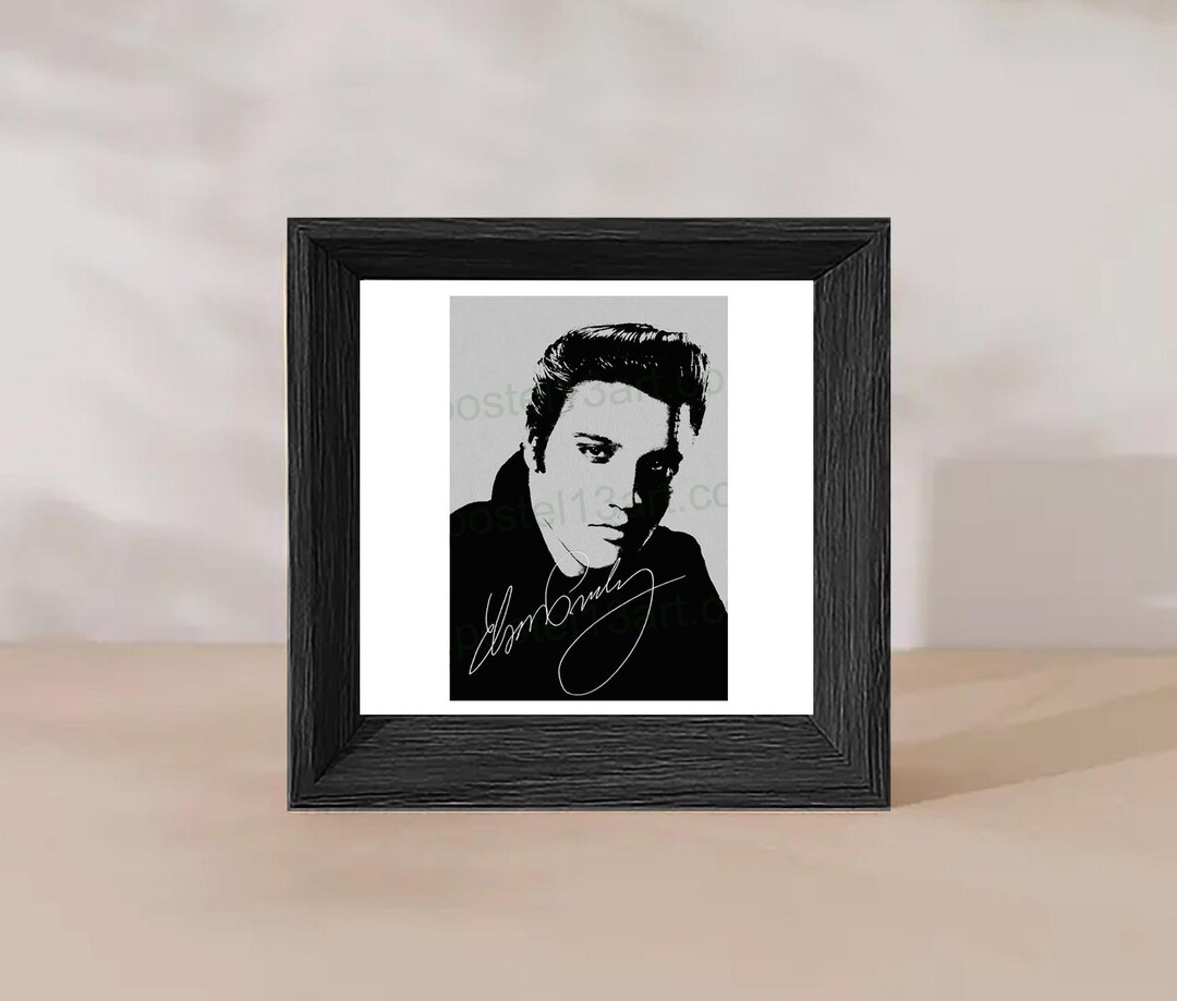 Elvis Presley Portrait Postcard With Signature Rock 'n' Roll Music ...