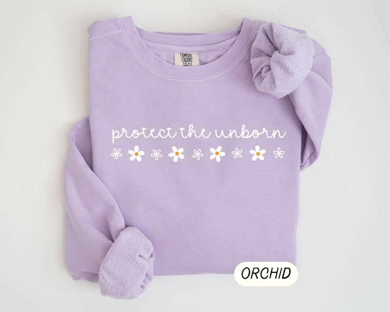 Protect the Unborn Sweatshirt Cute Pro Life Sweatshirt Christian Pro ...