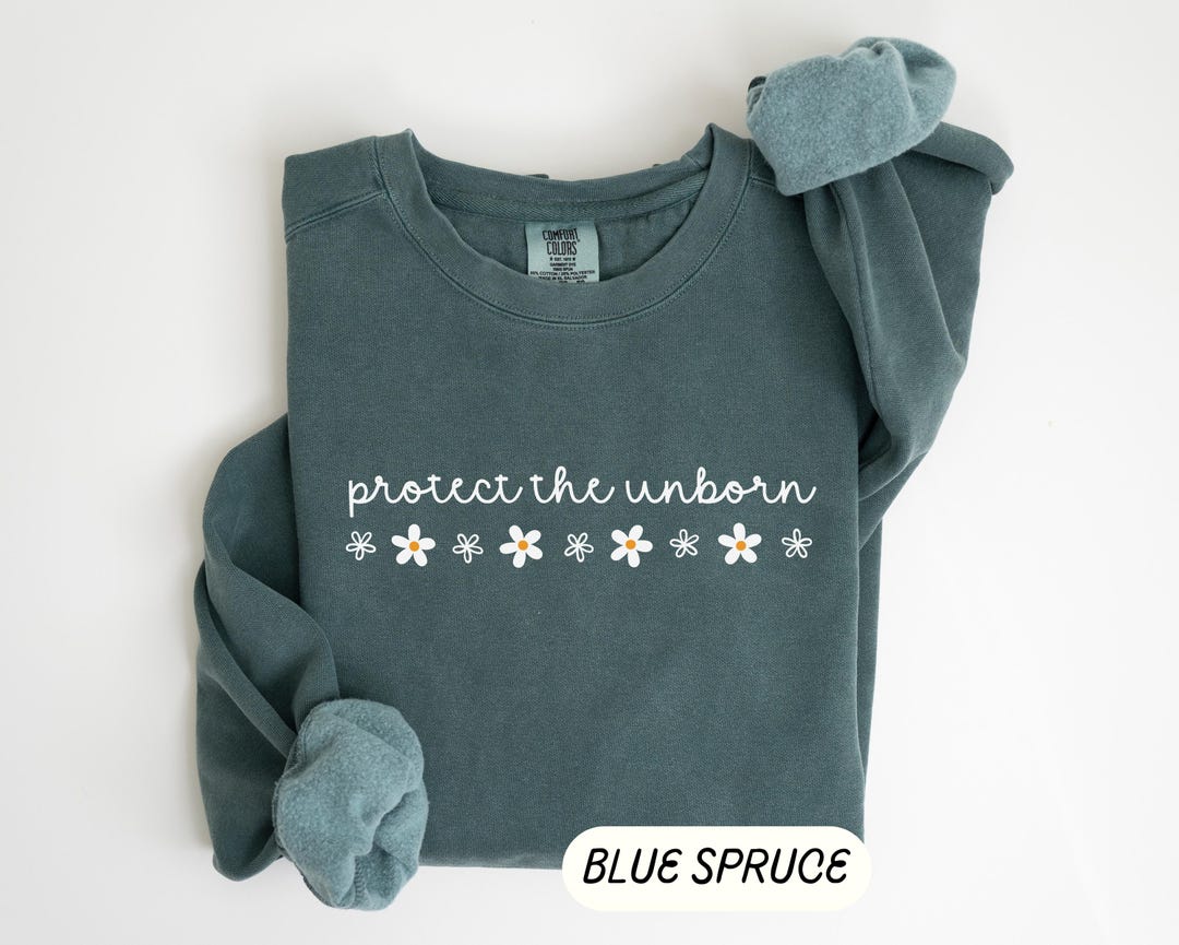 Protect the Unborn Sweatshirt Cute Pro Life Sweatshirt Christian Pro ...