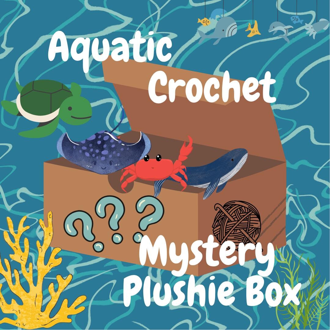Aquatic Mystery Plushie Box - Mystery Stuffed Animals - Handmade ...