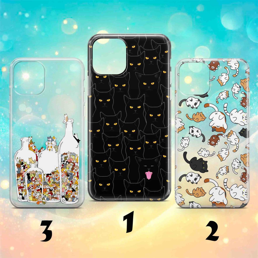 Cute Cats Case iPhone 17 Pro Max Case 16 Plus Air Puss Cat Cover 16e 15 ...