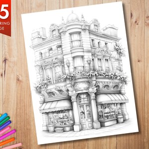 Christmas Storefront Coloring Book | 35 Winter Holiday Pages (PDF ...