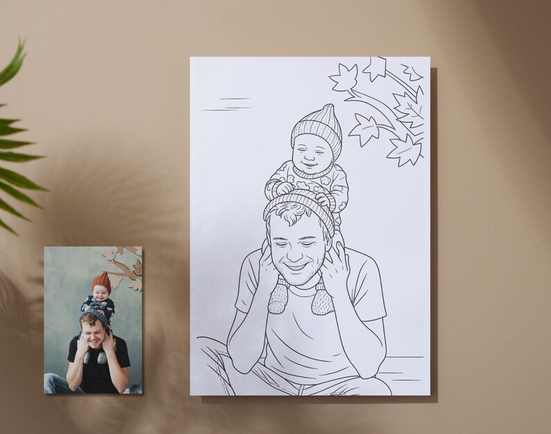 Personalized Mother’s Day Coloring Pages From Photo, Custom Mom ...