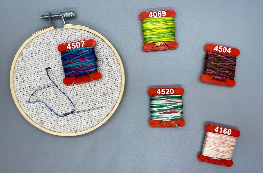 DMC Variegated Set (48-125; 4000-4523) - Pre-numbered Embroidery Floss ...