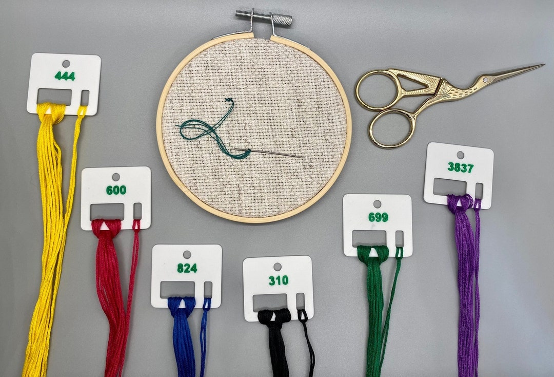 DMC Standard 490 Piece Set 1-ECRU Pre-numbered Embroidery Floss Drops ...