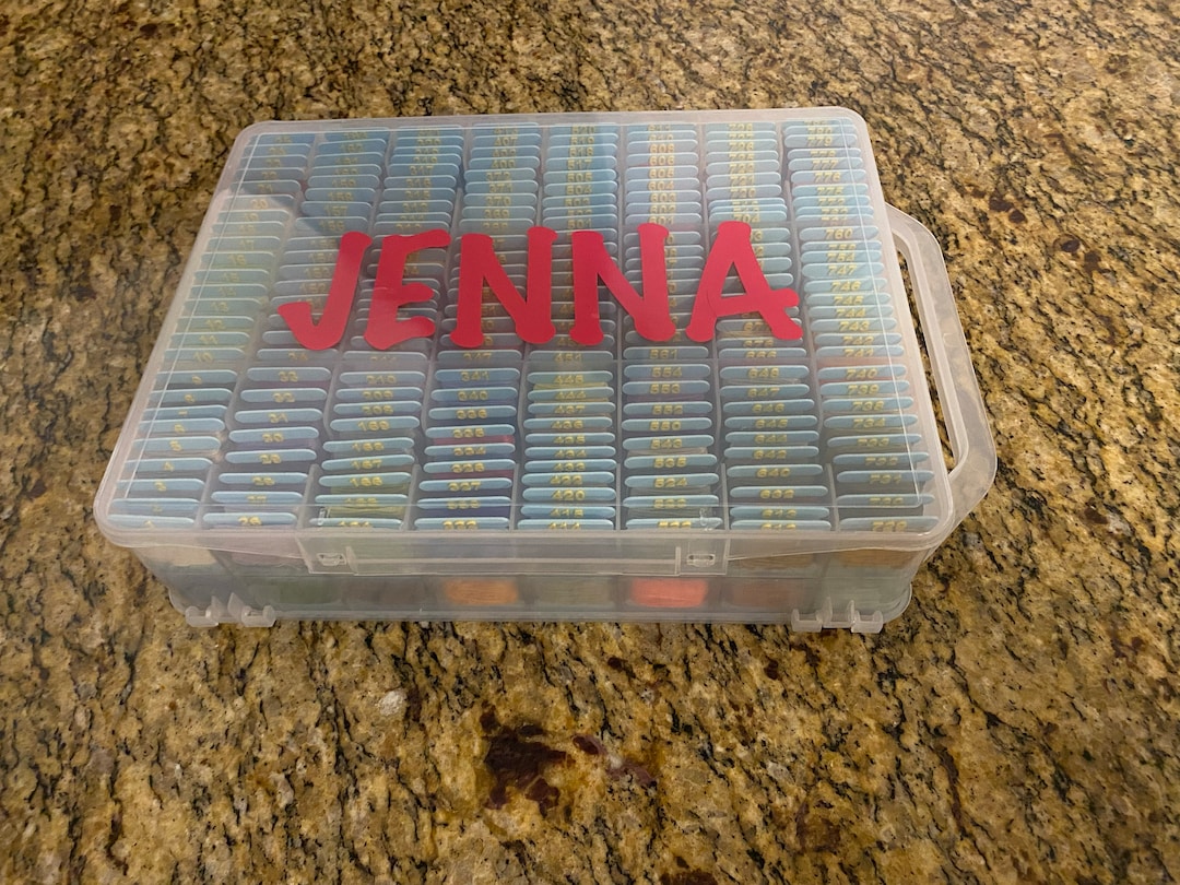 Personalized Craft Storage Box (perfect for Floss Storage, Bead Storage ...