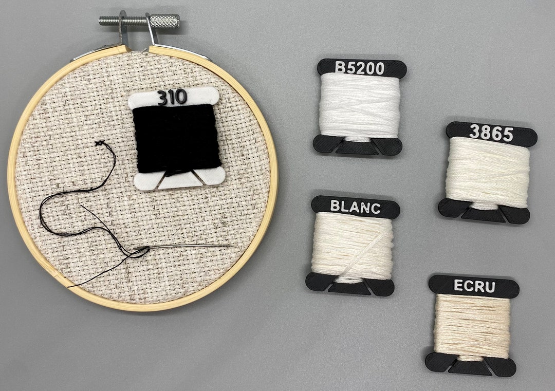 DMC Black and Whites Set (310, ERCU, BLANC, B5200 & 3865) - Pre ...