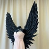 Large Black Angel Wings, Black Butterfly Wings, Wings for Cosplay ...