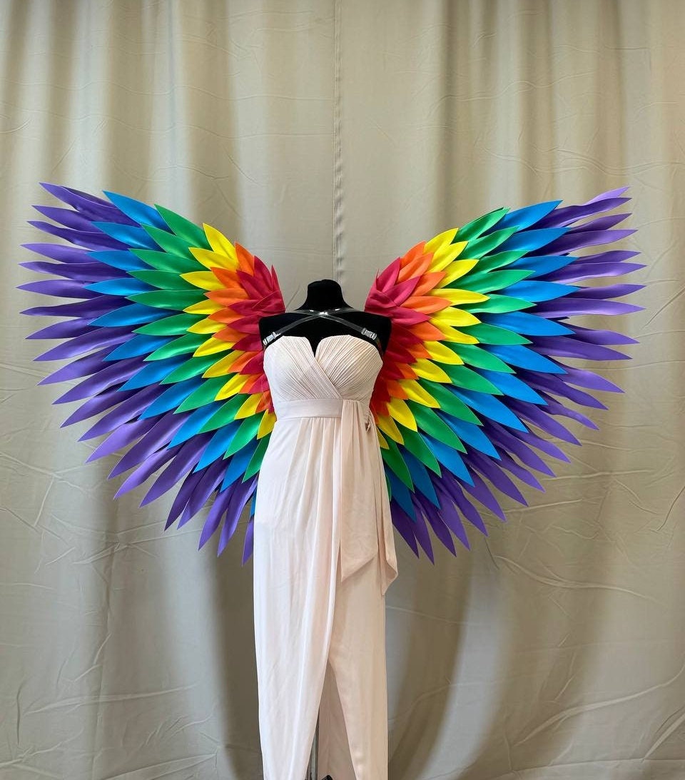 Wings Colored Angel Wings Costume for Foto Shoot, White Wings, Big Angel Wings Cosplay, Choice ...